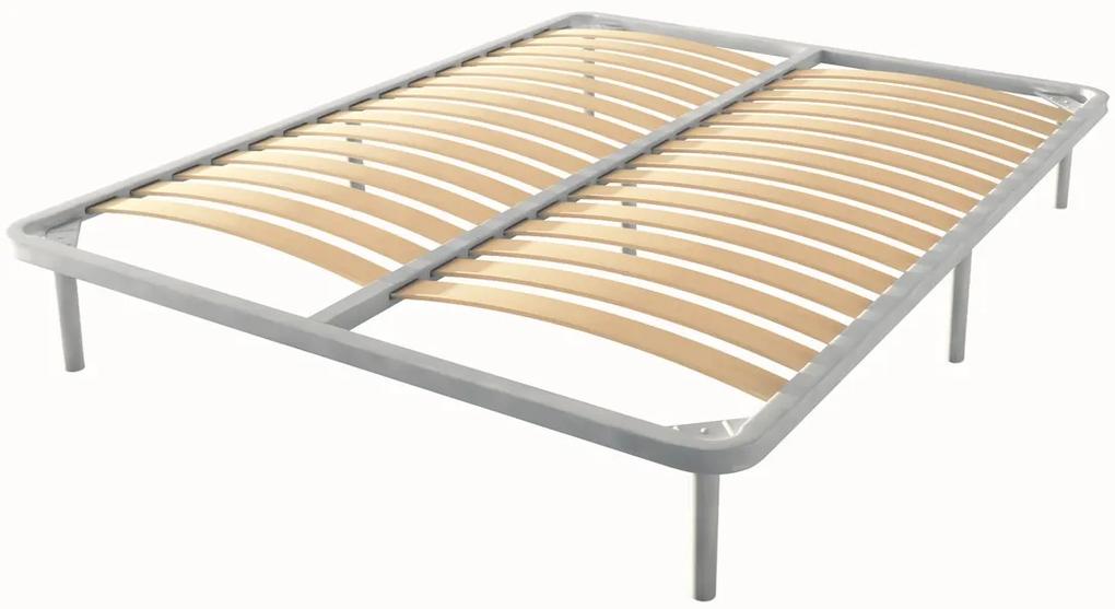 Kovová postel-rošt s nožkama GIRONA 140 cm