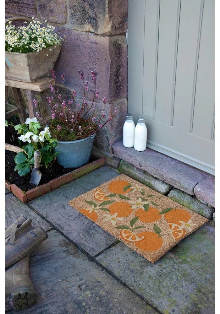 Rohožka z kokosového vlákna 40x60 cm Orange – Artsy Doormats
