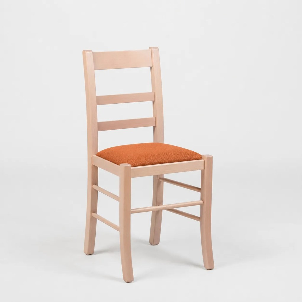 STIMA Židle FURLA s čalouněným sedákem buk LUX terracotta 10