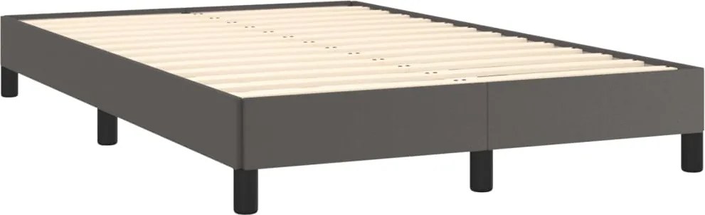 Rám postele bez matrace šedý 120x190 cm umělá kůže 3269623