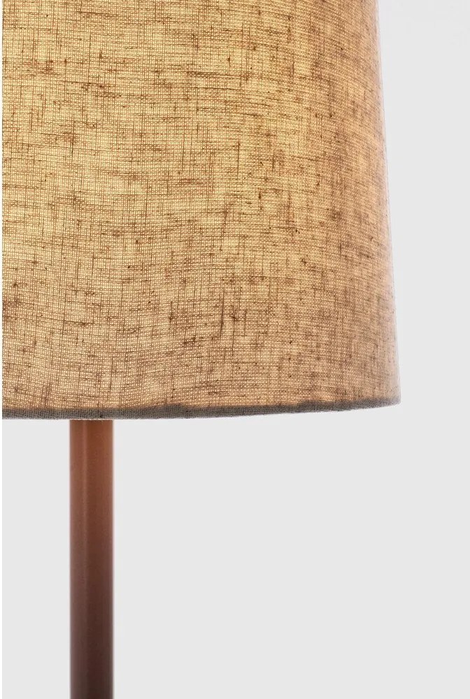 Béžová stojací lampa s textilním stínidlem (výška 166 cm) Assam – Bizzotto