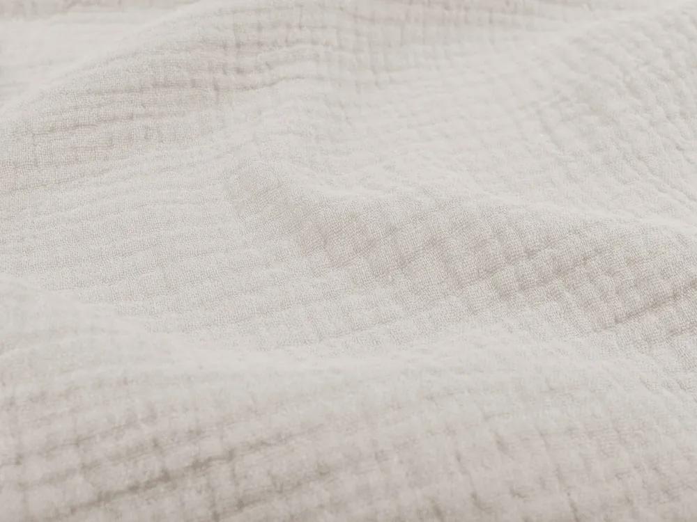 Biante Mušelínový povlak na polštář MSN-016 Bílá káva 70 x 90 cm