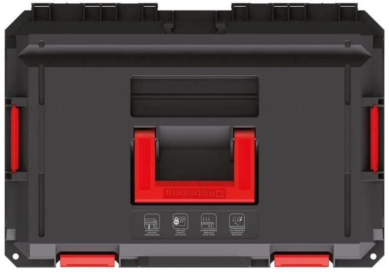 Kufr na nářadí XEBLOCCK PRO 54,6 x 38 x 30,7 cm černo-červený
