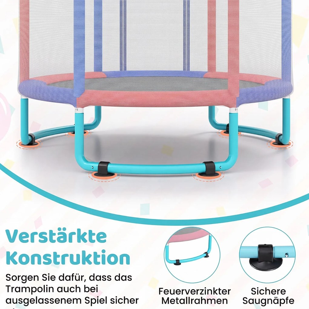Costway Trampolína pro děti 154 cm 6 v 1 Dětská trampolína s – modrý