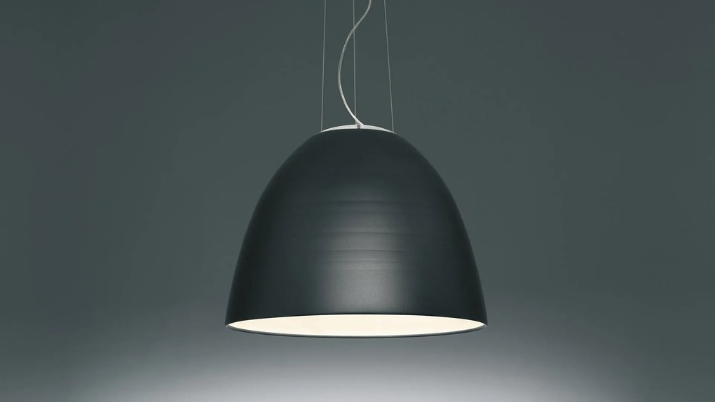 Artemide A240600 Nur Halo Anthracite grey, závěsné svítidlo s nepřímým osvětlením, 1x205W E27, antracit, prům. 55cm