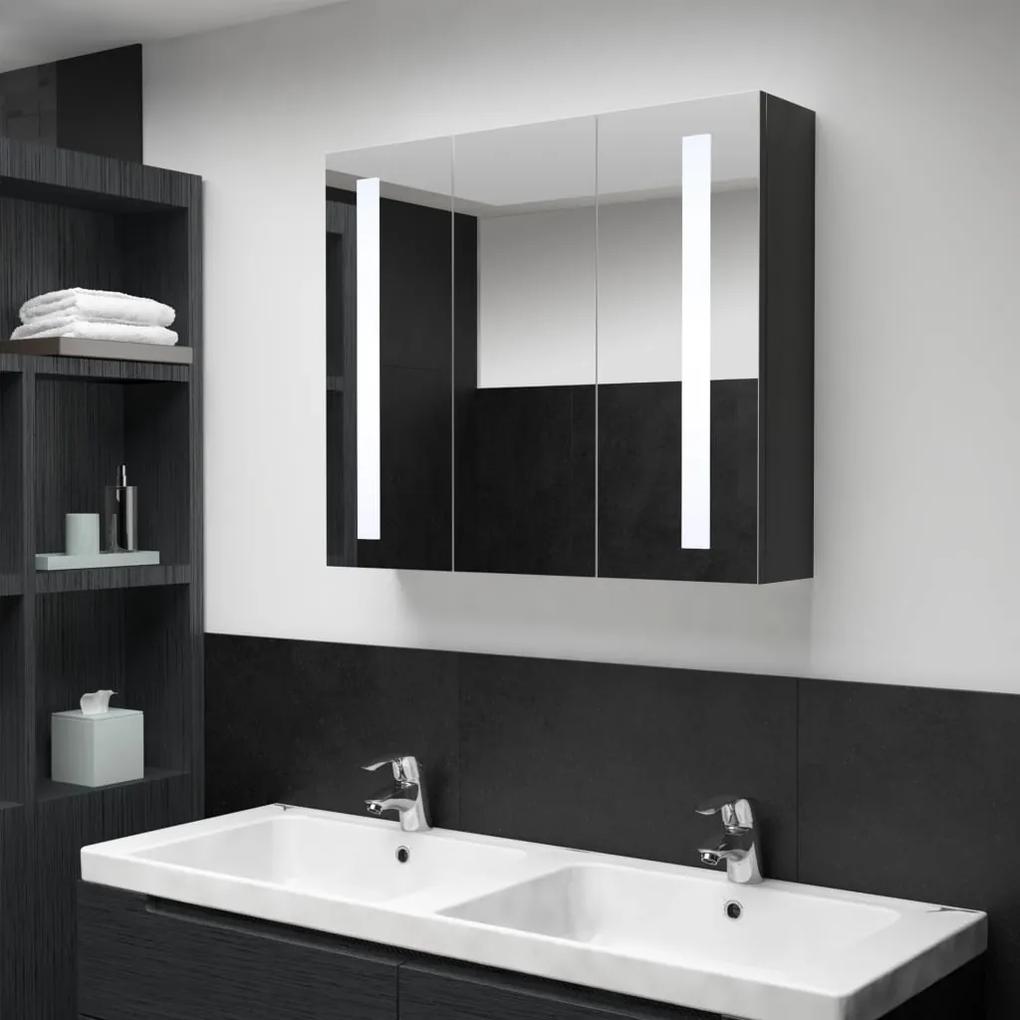 325544 vidaXL LED koupelnová zrcadlová skříňka 89 x 14 x 62 cm