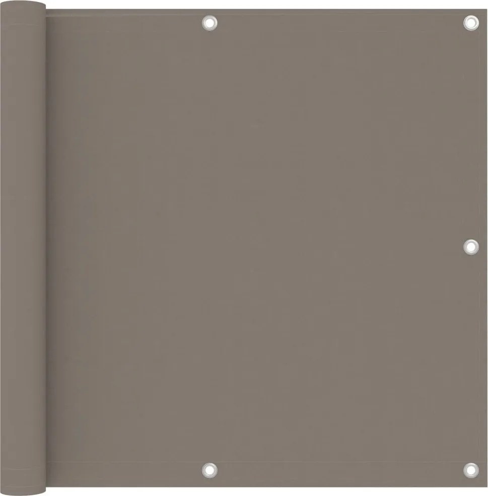 vidaXL Balkónová zástěna 90 x 500 cm oxfordská látka [134870] Barva: taupe