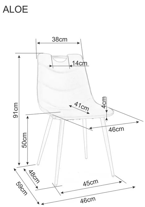 Jídelní židle ALOE Signal