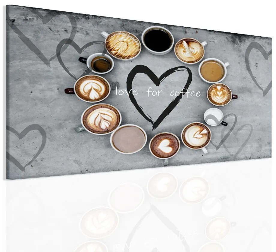 Obraz různé druhy káv (90x60 cm) - InSmile ®