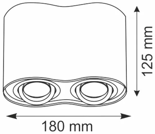 Bodové svítidlo HADAR 2xGU10/10W/230V bílá