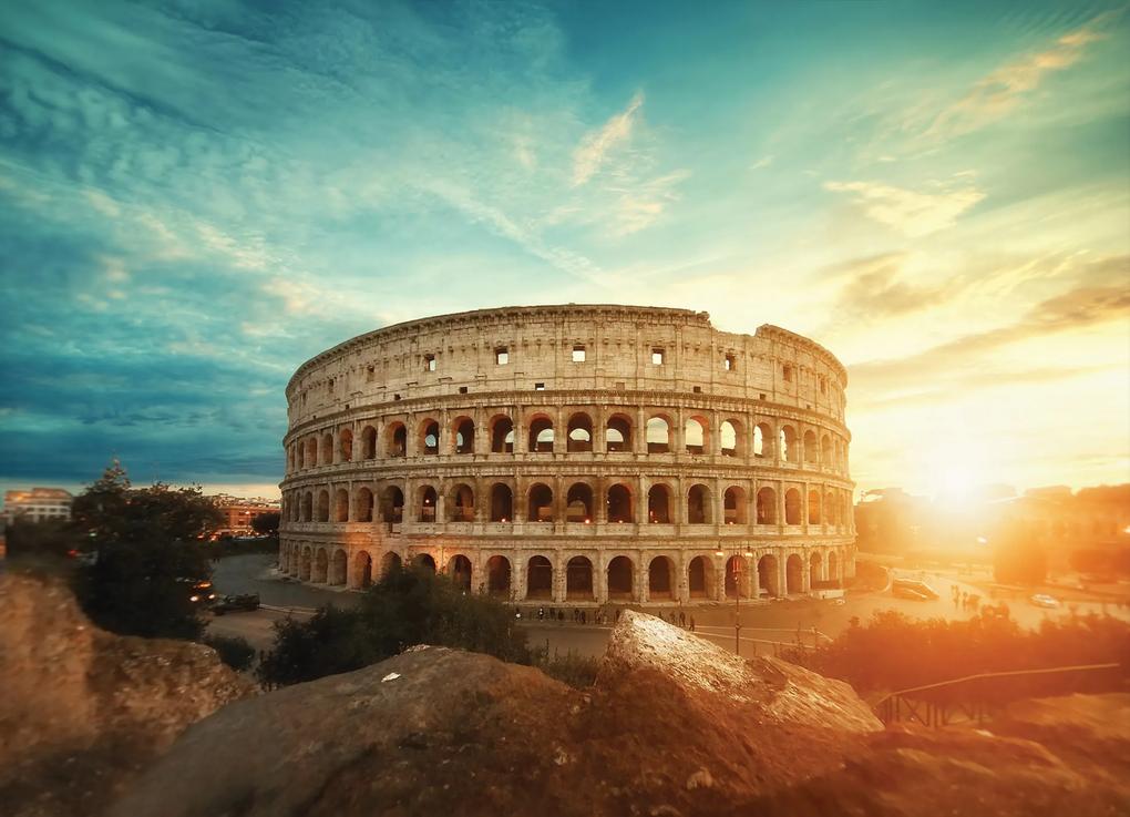 Malvis ® Tapeta Koloseum východ slunce Vel. (šířka x výška): 432 x 290 cm