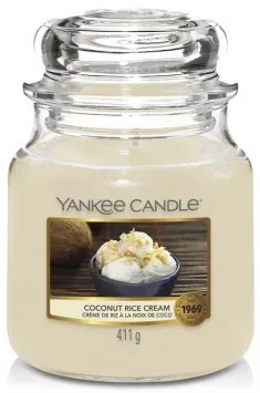 Aromatická svíčka, Yankee Candle Coconut Rice Cream, hoření až 75 hod