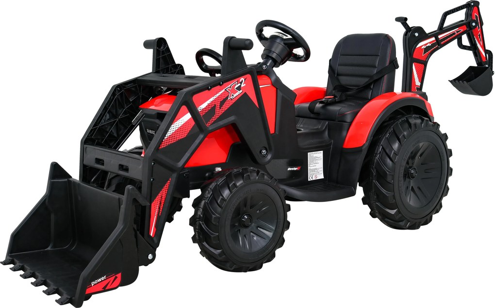 Ramiz Traktor s přívěsem 720-T červený