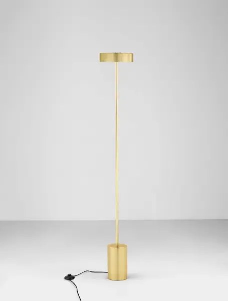 LED zlatá stojací lampa Thea