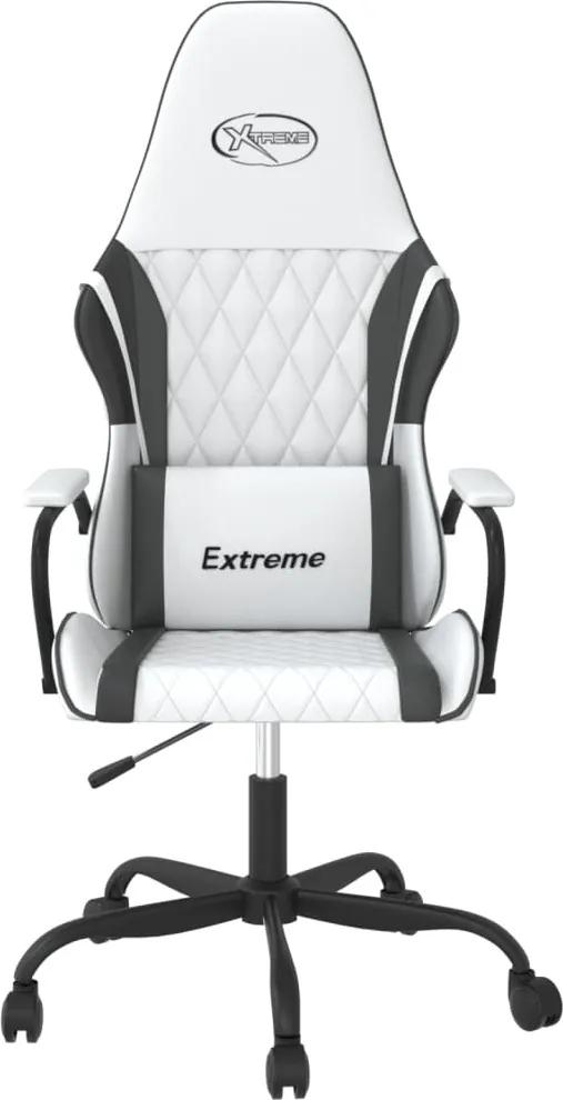vidaXL Masážní herní židle umělá kůže [345543] Barva: Černo-modrá
