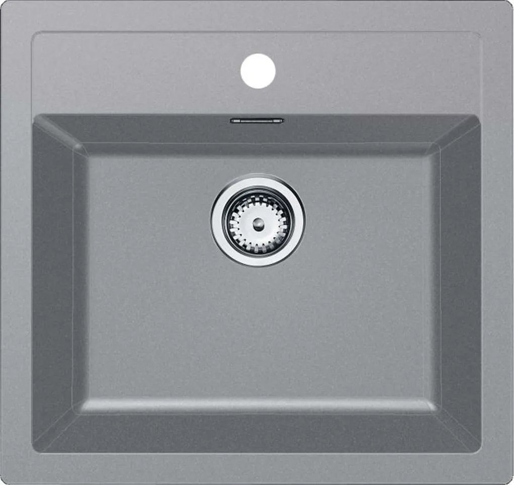 Franke Sirius - Tectonitový dřez SID 610, 56x53 cm, šedá 143.0650.860