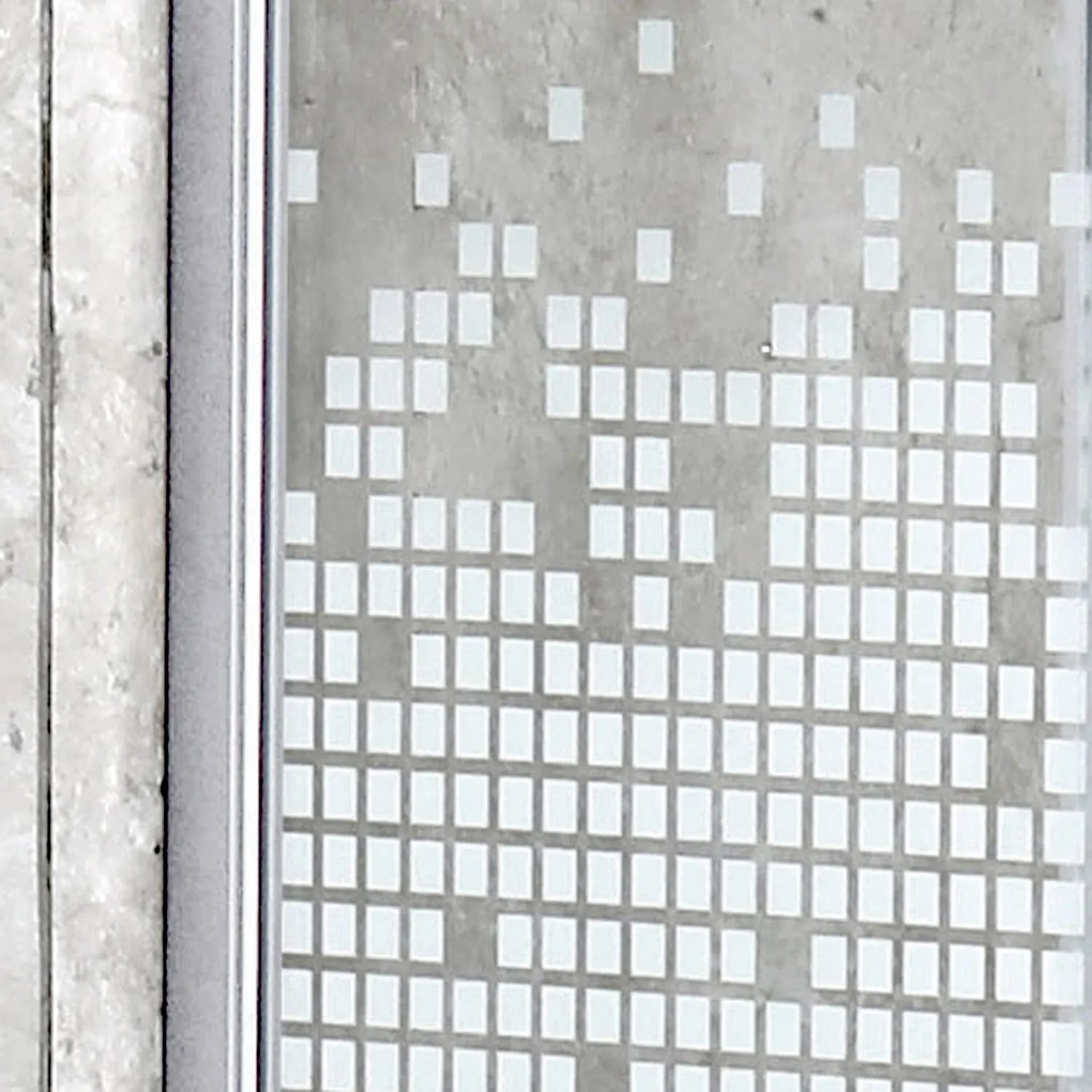 Novoterm Čtvercový sprchový kout NV-Pixel SQ 80x80 bílá/transparent + vanička