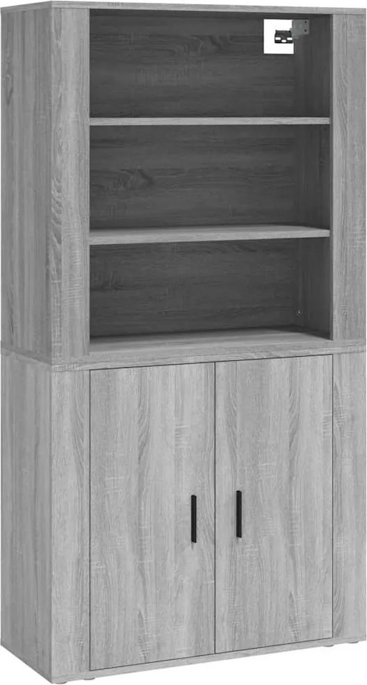 Skříň highboard šedá sonoma kompozitní dřevo 3185365