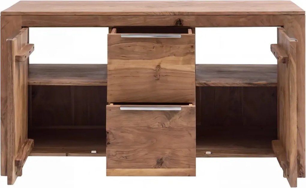 furniture-nabytek.cz - Skříňka pod umyvadlo Osvaro - Stříbrné kovové úchytky