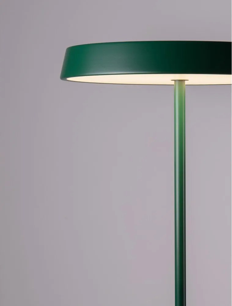 Zelená kovová LED stojací lampa (výška 136 cm) Vetro – Nova Luce