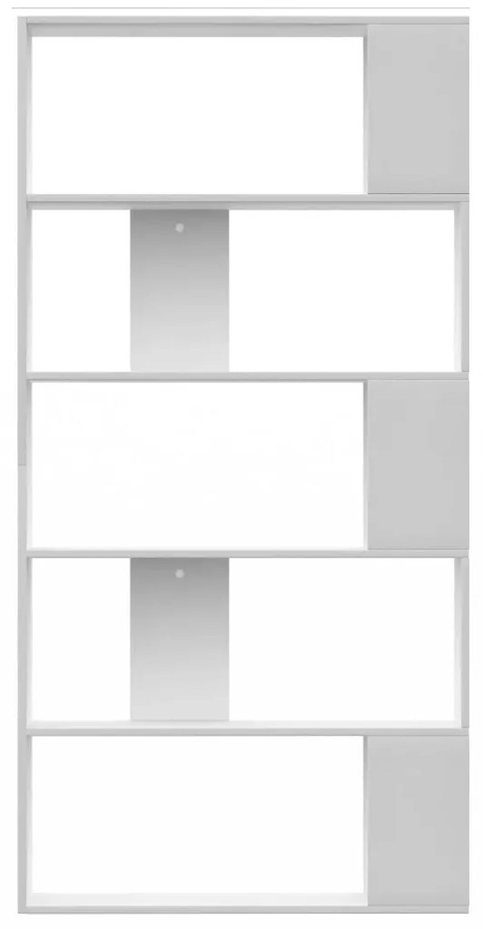 Knihovna/zástěna do pokoje - bílá | 80x24x159 cm
