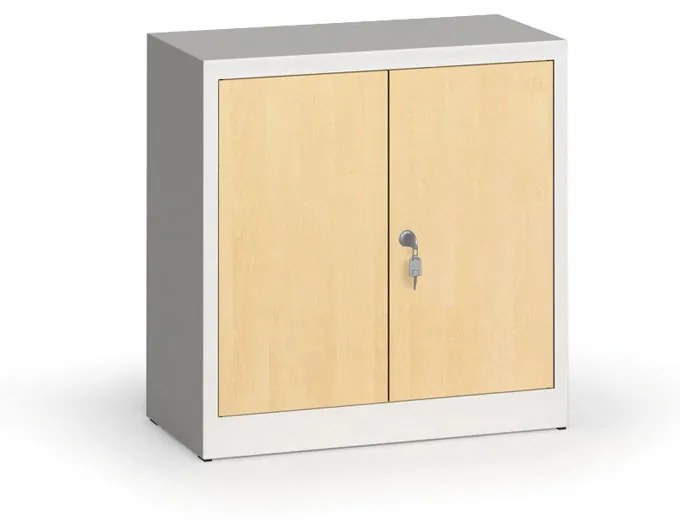 Alfa 3 Svařované skříně s lamino dveřmi, 800 x 800 x 400 mm, RAL 7035/bříza