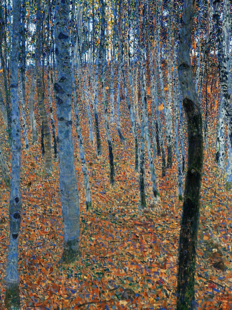 Obrazová reprodukce Beech Grove (Vintage Trees) - Gustav Klimt, (30 x 40 cm)