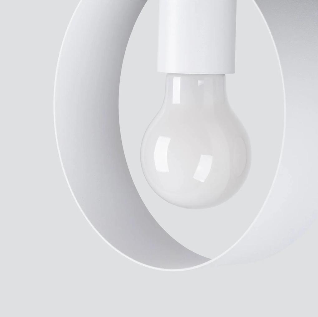 Závěsné svítidlo Titran 3, 3x bílé kovové stínítko