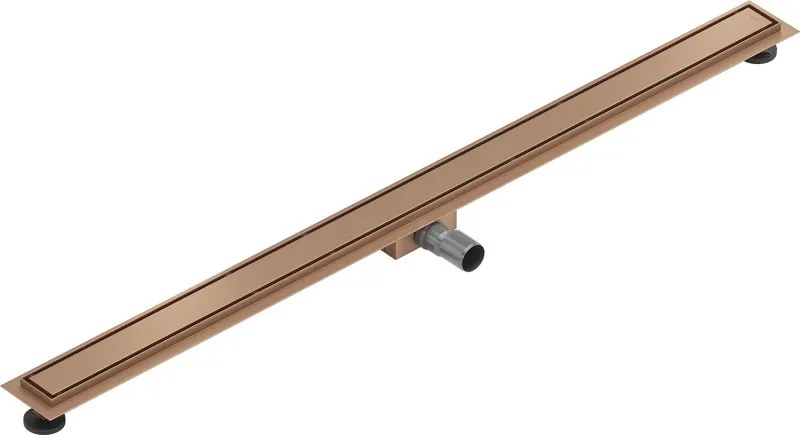 Mexen Flat M13 liniový odtok 2v1 110 cm, kartáčovaná měď - 1C10110