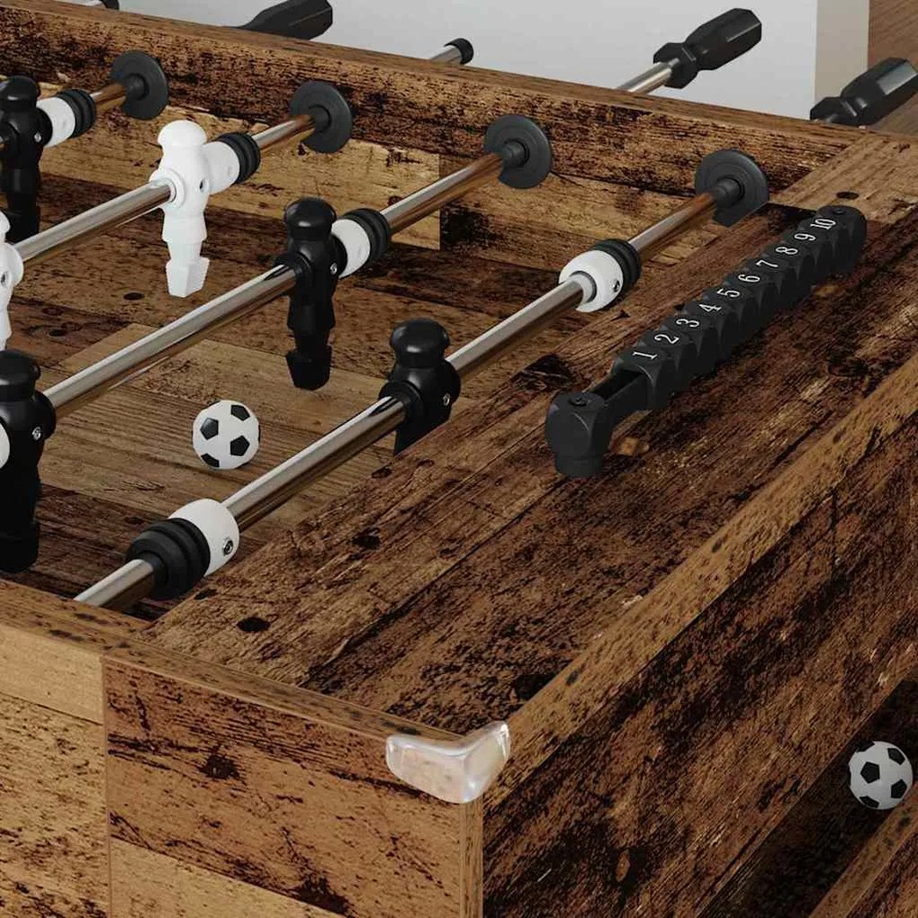 Stolní fotbálek Staré dřevo 146,5 x 74 x 85 cm Kompozitní dřevo 3378205