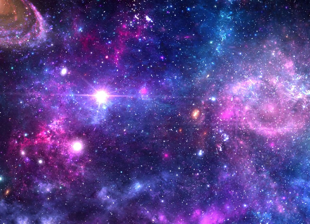 Malvis ® Tapeta Pestrá galaxie Vel. (šířka x výška): 288 x 200 cm