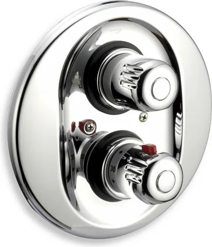 Novaservis Aquamat - Vanová baterie s termostatem pod omítku, na 2 výstupy, chrom 2650R,0