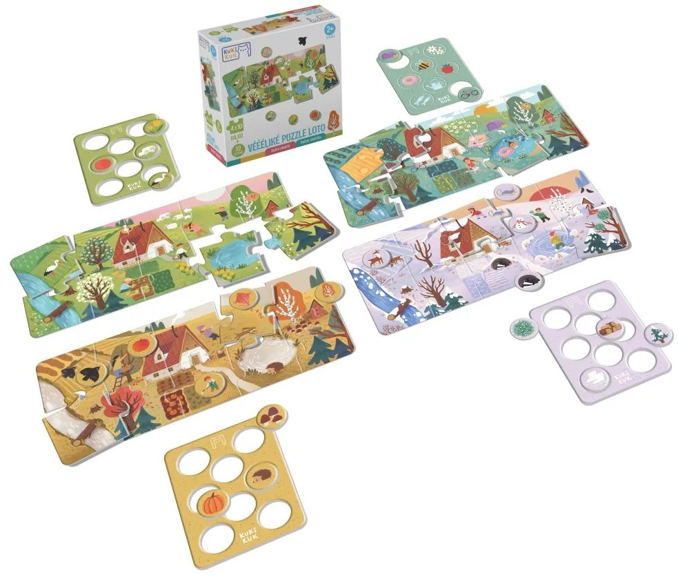Efko KukiKuk – Véééliké puzzle loto Roční období