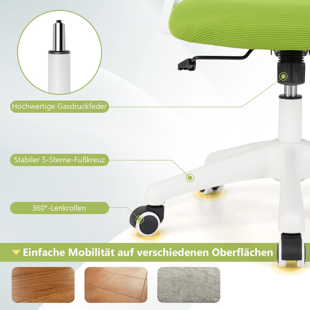 Costway Ergonomická kancelářská židle se sklopnými područkami
