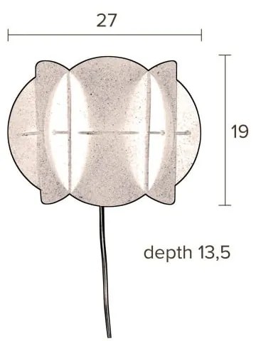 Nástěnné svítidlo v barvě mosazi Dutchbone Corridor