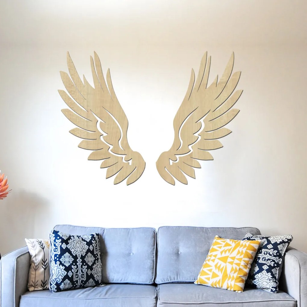 dřevo života Dřevěná andělská křídla ROZLET Zvolte barvu dekoru: Bílá, Rozměry šxv (cm): 80x62