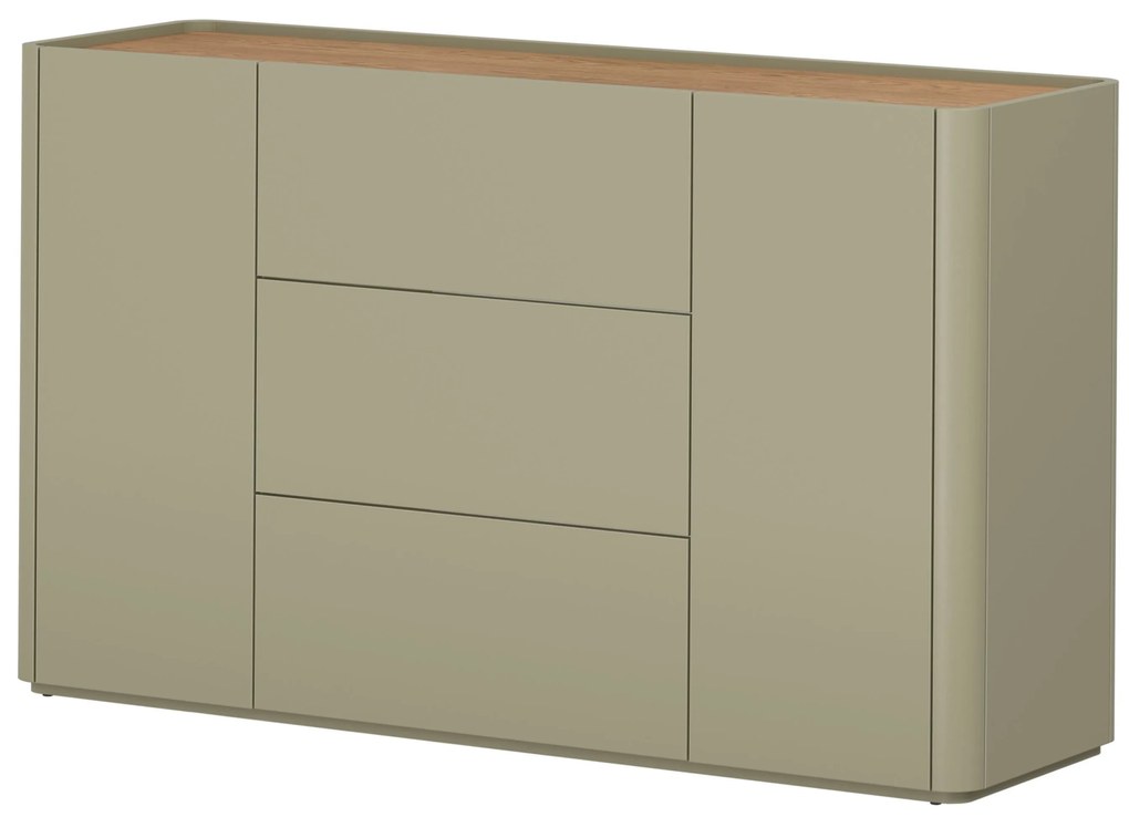 Komoda Elivo 150 cm - eukalyptus / dub baltic dune
