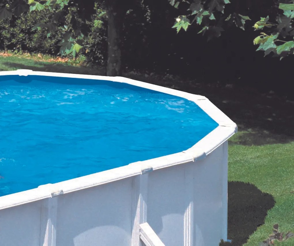 Planet Pool Nadzemní bazén s ocelovou stěnou Classic white/blue 6,1 x 2,2 x 1,2 m 28914