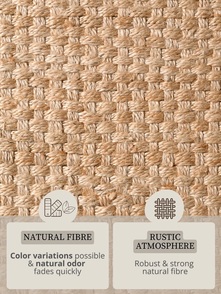Hanse Home, Běhoun Handloom 106335 Fjord Natural Gold, 80x200, béžová, chodba / předsíň