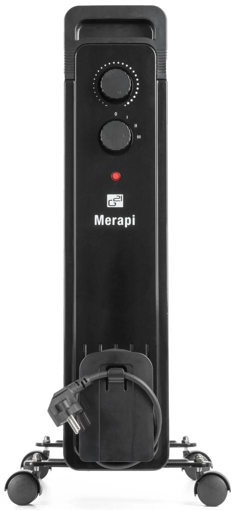 Olejový radiátor G21 Merapi černý, 11 žeber, 2500 W