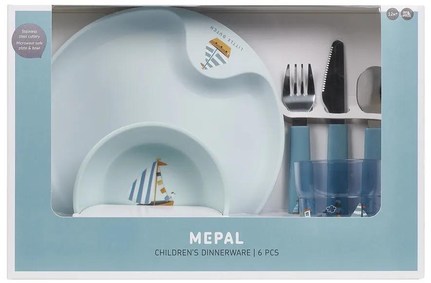 Dětský jídelní set Mio, 6ks, 12m+, Mepal, námořník