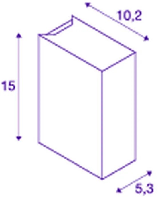 SLV Quad 2 XL, antracitové nástěnné venkovní svítidlo se svícením nahoru/dolu, 8,6W LED, 3000K, výška 15cm, IP44