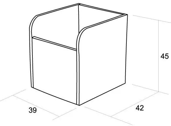 Bradop CASPER Skříňka na boxy C120 CEZ - CREME ZELENÁ