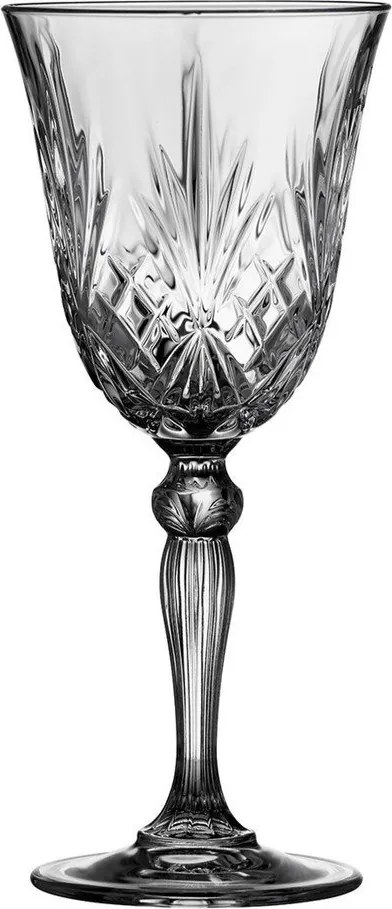 Křišťálové skleničky v sadě 4 ks na víno 270 ml Melodia – Lyngby Glas