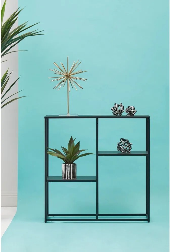 Černý ocelový regál 80x81x26 cm Acero – Premier Housewares