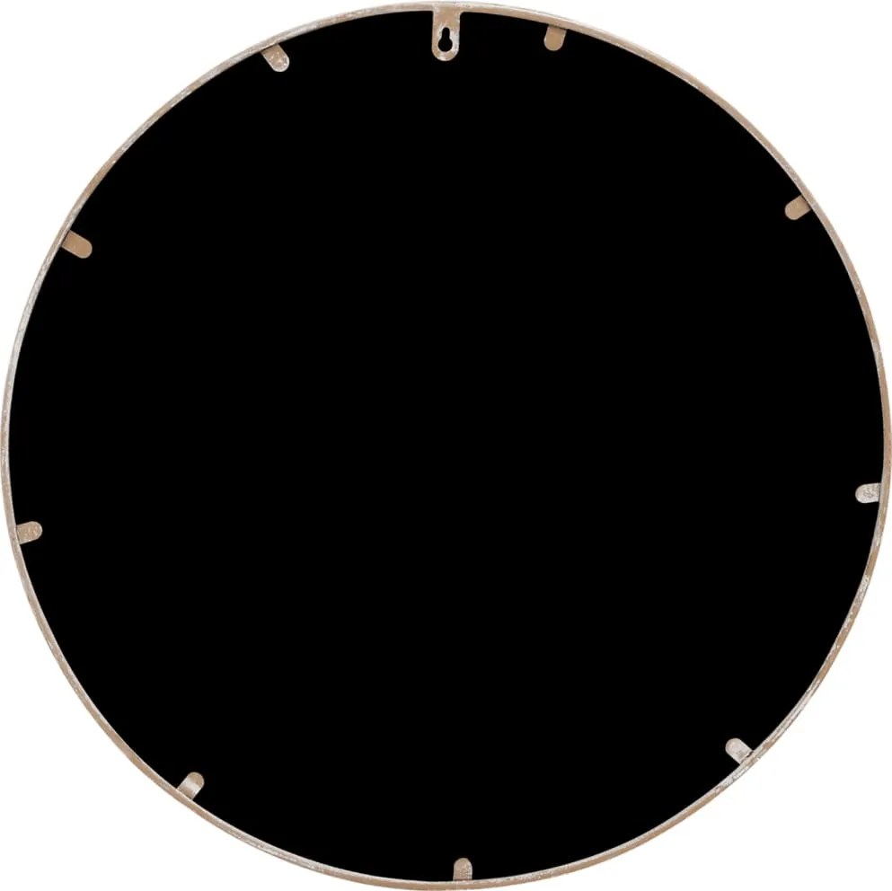 vidaXL Zahradní zrcadlo 60 x 3 cm železo kulaté do exteriéru [318367] Barva: Černá