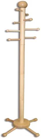 Drewmax WS141 - Stojanový věšák vyrobený z masivního buku v.186cm
