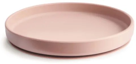 Mushie Classic silikonový talíř s přísavkou - Blush