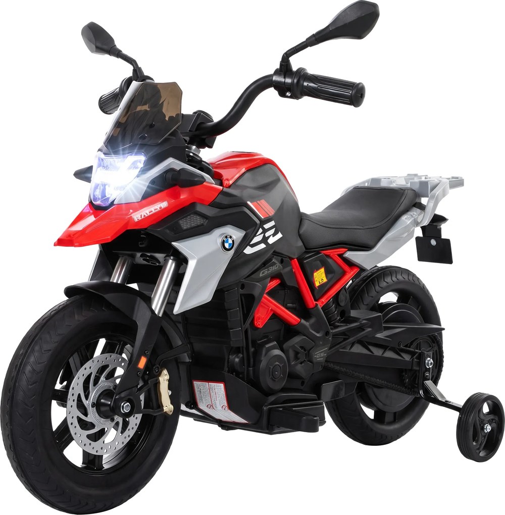 AIYAPLAY Dětská elektrická motorka BMW G310 GS, červená