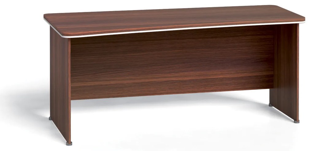 Rohový kancelářský psací stůl ARRISTO LUX, 180x90 cm, levý, ořech
